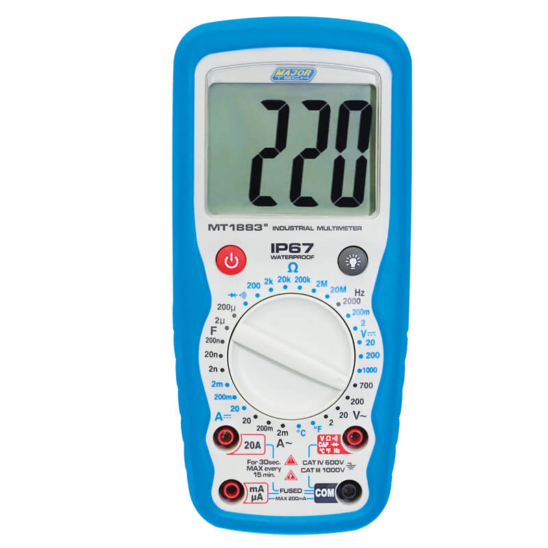 1000V AC/DC IP67 Manual Ranging Multimeter – Zenith Sales ...